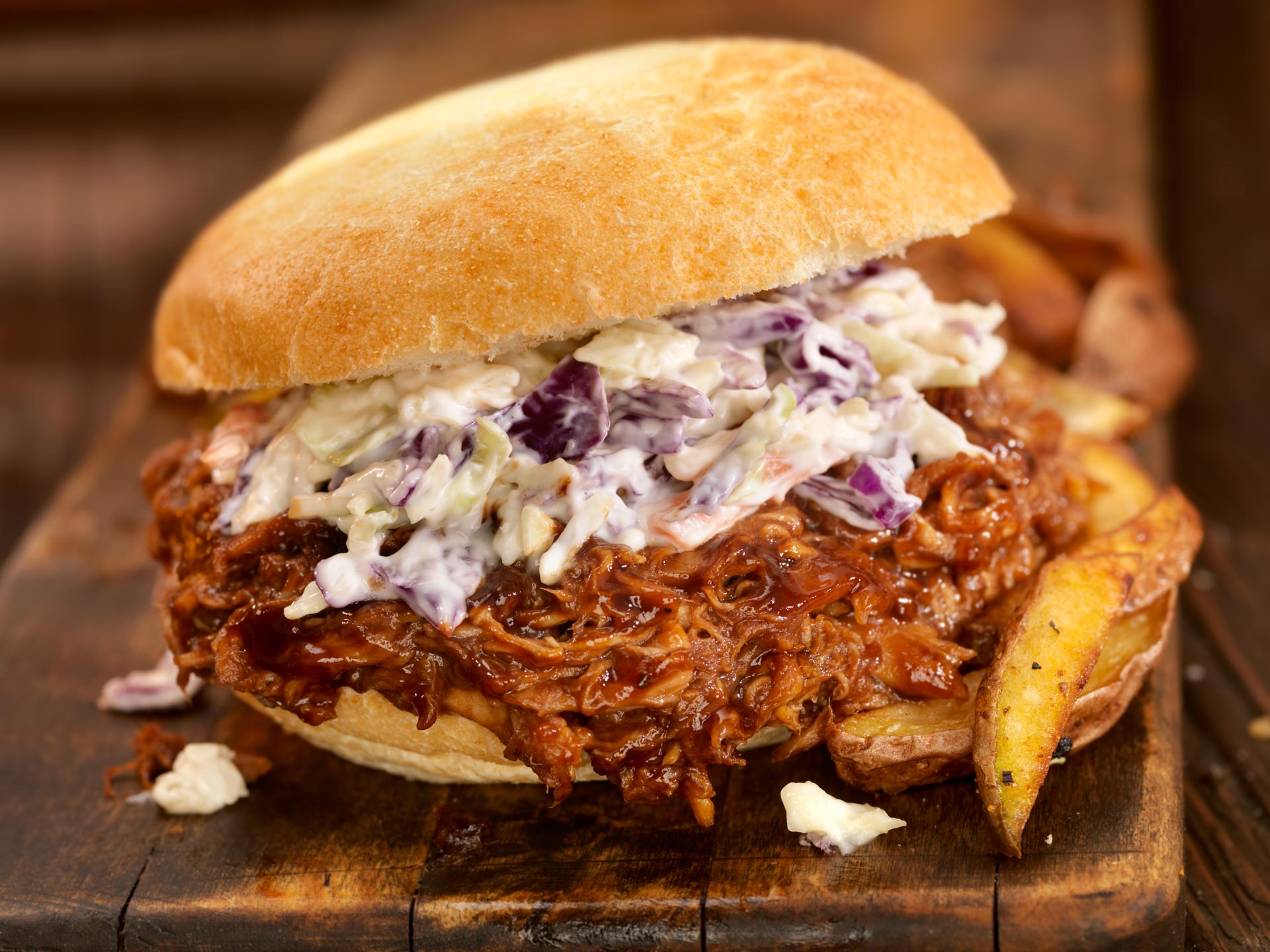 Slow Cooked Pulled Pork Burger - Georgie's Pork